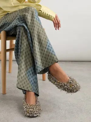 Dries Van Noten Square Toe Ballet Flats