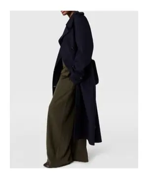 Stella McCartney Double-breasted Trench Coat - Ink