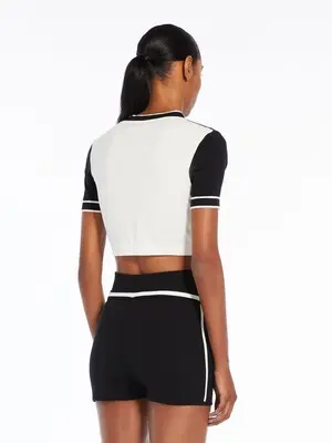 Max Mara Short Sleeve Cropped Sweater