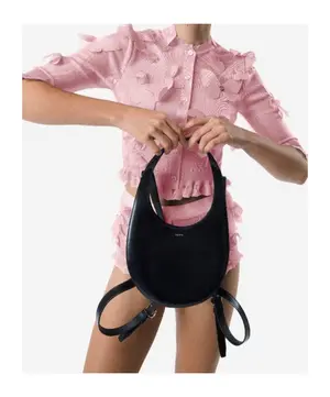 Coperni Swipe Leather Backpack - Black