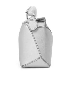 Loewe Mini Puzzle Bag - Silver