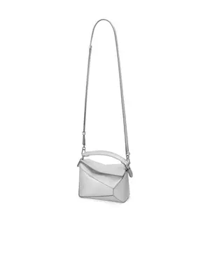 Loewe Mini Puzzle Bag - Silver