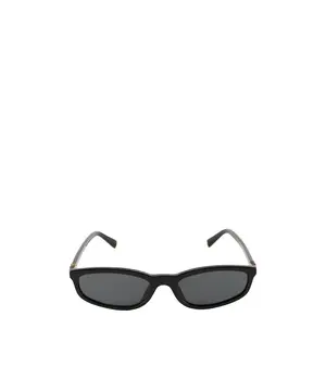 Miu Miu Full-frame Sunglasses With Designer Logo - Black