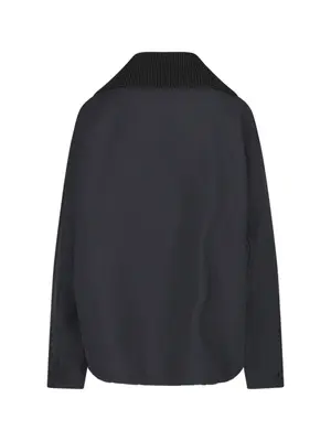 Gucci Techno Gabardine Caban With Embossed Logo