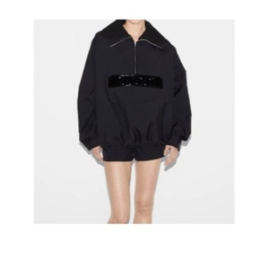 Gucci Techno Gabardine Caban With Embossed Logo