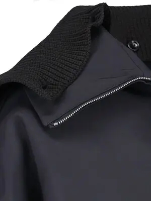 Gucci Techno Gabardine Caban With Embossed Logo