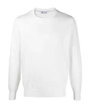 Brunello Cucinelli Crewneck Sweater - White