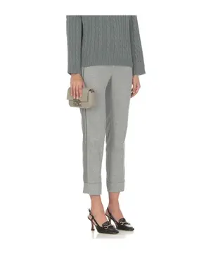 Peserico Embellished Cropped Trousers