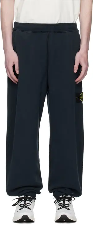 Stone Island Elastic Waist Sweatpants - Blue