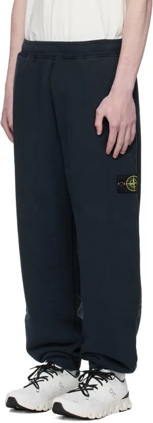Stone Island Elastic Waist Sweatpants - Blue
