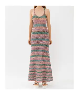 Chloé Striped Sleeveless Knit Maxi Dress