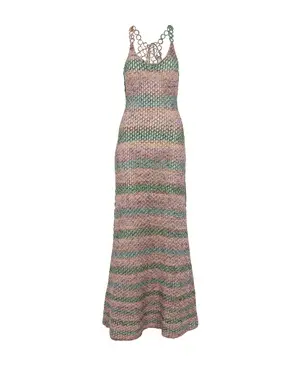 Chloé Striped Sleeveless Knit Maxi Dress - No