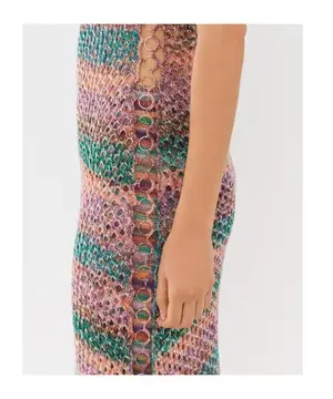 Chloé Striped Sleeveless Knit Maxi Dress