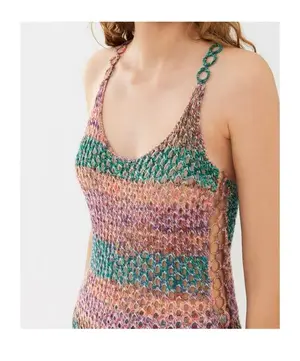 Chloé Striped Sleeveless Knit Maxi Dress