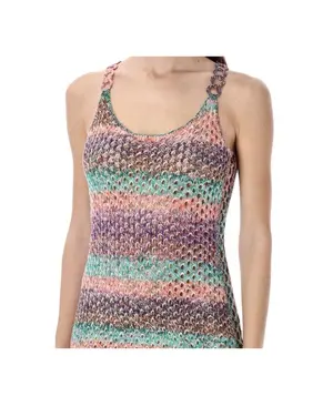 Chloé Striped Sleeveless Knit Maxi Dress