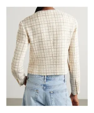 Veronica Beard Andrea Tweed Jacket - Ivory