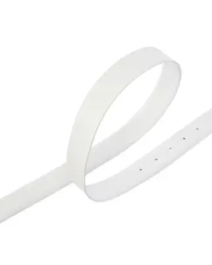 Pinko Logo Detailed Buckled Belt - White