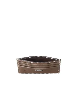 Fendi Selleria Card Holder With 100 Hand-sewn Topstitches