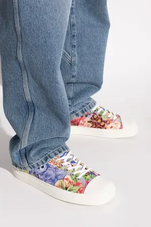 Moschino Teddy Bear Print Low Top Sneakers - White