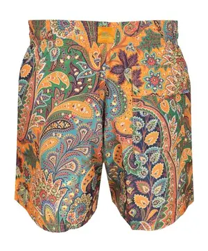 Etro Paisley Print Drawstring Swim Shorts