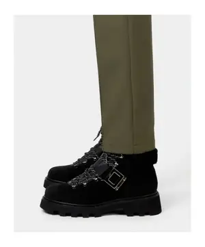 ROGER VIVIER Viv" Rangers Truck Booties - Black