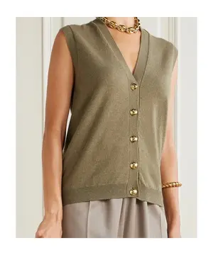 BLAZÉ MILANO Sleeveless V-neck Cardigan