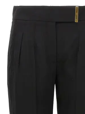 TOM FORD Metal Bar Detailed Straight-leg Pants