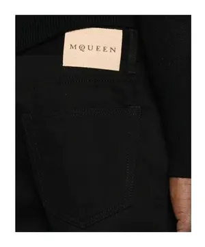 Alexander McQueen Straight-leg Slim Jeans - Black