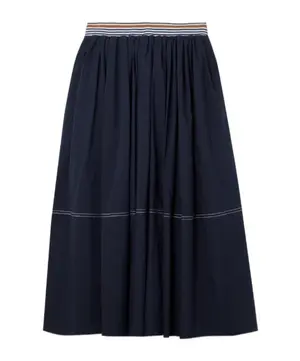 Veronica Beard Evelina Pleated Midi Skirt