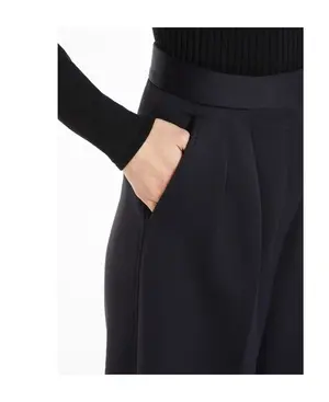 Max Mara Zinnia Pleated High Waist Wide Leg Pants