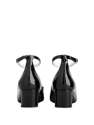 ROGER VIVIER Patent Leather Ankle Strap Pumps
