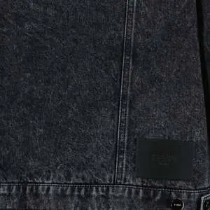 Fendi Denim Jacket With Wool Collar