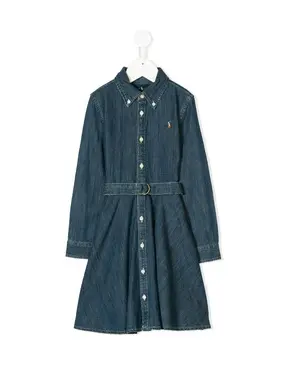 Polo Ralph Lauren Denim Shirt Dress With Embroidered Pony