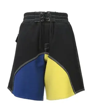 We11Done Spliced Design Shorts