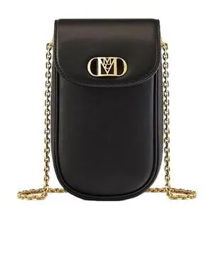 Mcm Gold-button Shoulder Bag