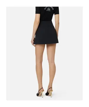 Elisabetta Franchi A-line Mini Skirt With Gold-plated Zipper