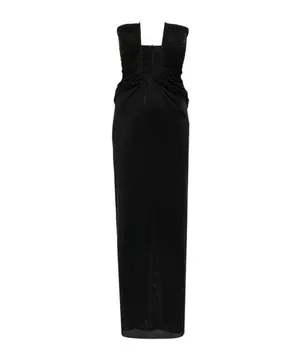 Christopher Esber Strapless Plunging Neck Maxi Dress