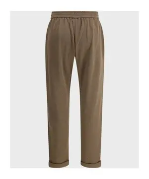 Brunello Cucinelli Drawstring Tapered Sweatpants - Brown