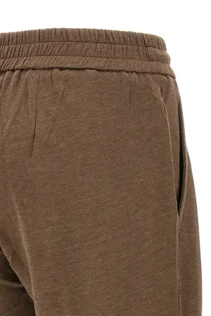Brunello Cucinelli Drawstring Tapered Sweatpants - Brown