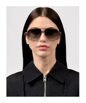 Dita Kudru Aviator Sunglasses - Black