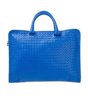 Bottega Veneta Woven Top Handle Bag - Blue