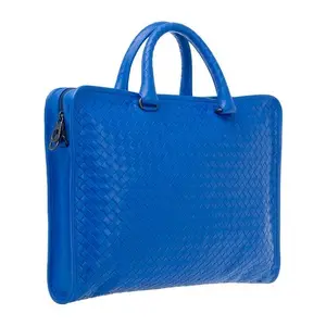 Bottega Veneta Woven Top Handle Bag - Blue