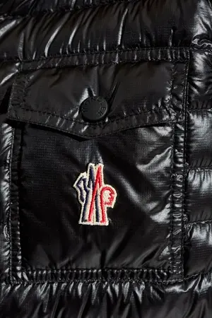Moncler Logo Patch Padded Gilet - Black