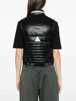 Moncler Logo Patch Padded Gilet - Black