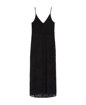 Max Mara Lace Maxi Dress - Black