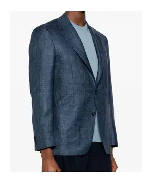 Canali Single-breasted Blazer - Blue