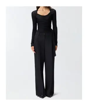 Pinko Wrap-effect Long Sleeve T-shirt