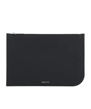 Alexander McQueen Large Sling Zipped Pouch - Black
