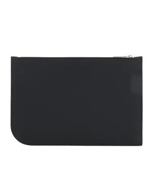 Alexander McQueen Logo Detailed Zipped Clutch Bag - Black