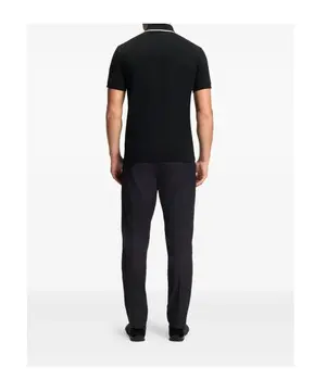 Hugo Boss Zip Placket Polo Shirt - Black